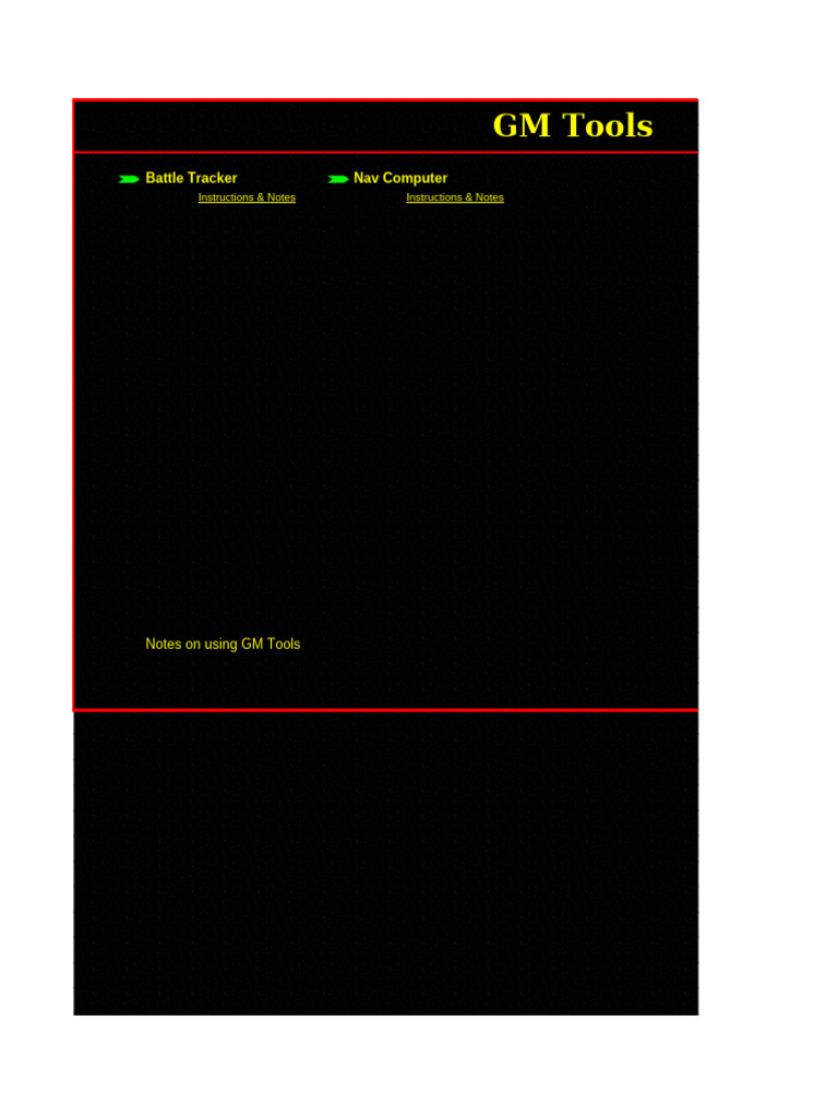 Star Wars RPG D20 Unofficial - GM Tools | PDF