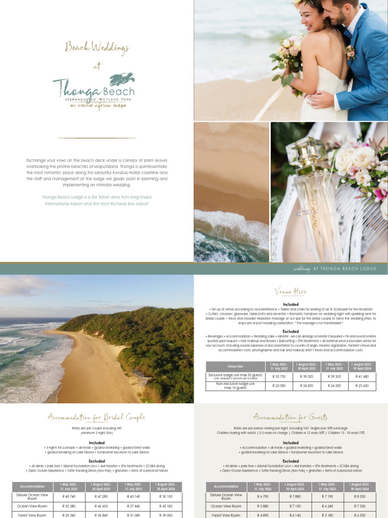 IAL TBL Wedding Packages Rs | PDF