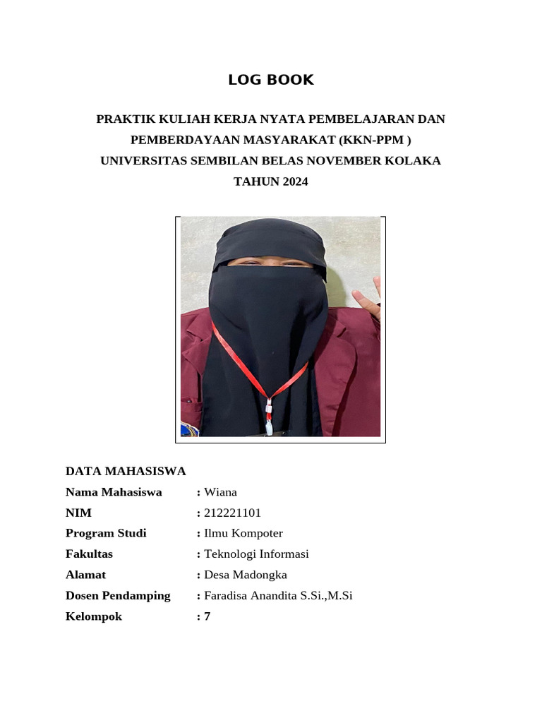 LOG BOOK Wiana | PDF