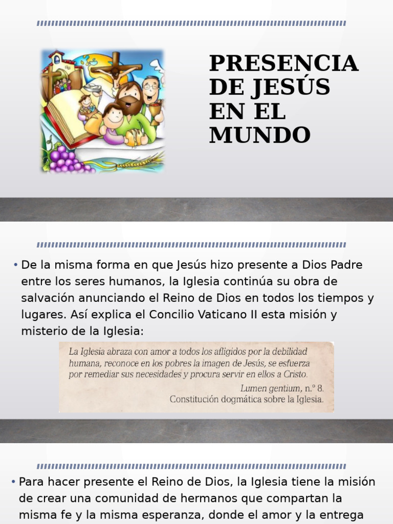 20 Presencia de Jesús en El Mundo | PDF