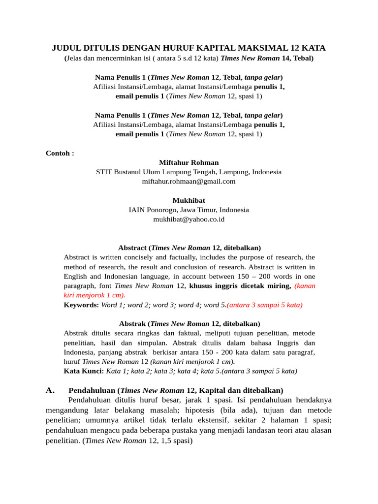 Template Artikel Jurnal Edukasia | PDF