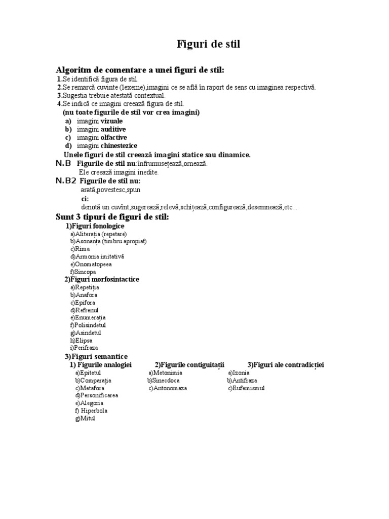 Figuri de Stil | PDF