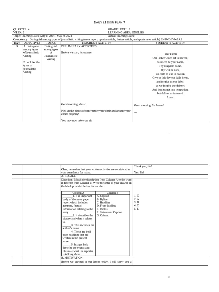 Distinguish Among Types Of Journalistic Writing Pdf