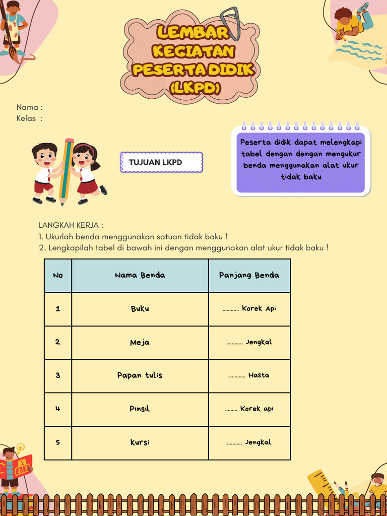 Mengukur Satuan Tidak Baku | PDF