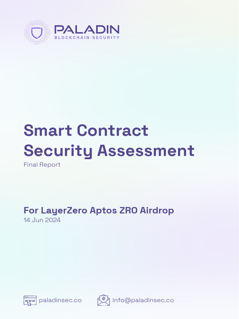Paladin LayerZeroAptosZROAirdrop Final Report | PDF | Parameter ...