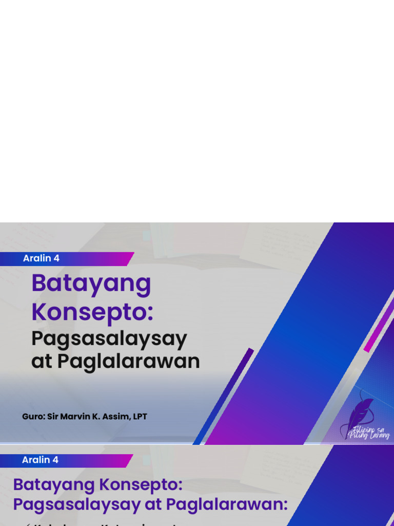 FPL - Aralin 4 | PDF