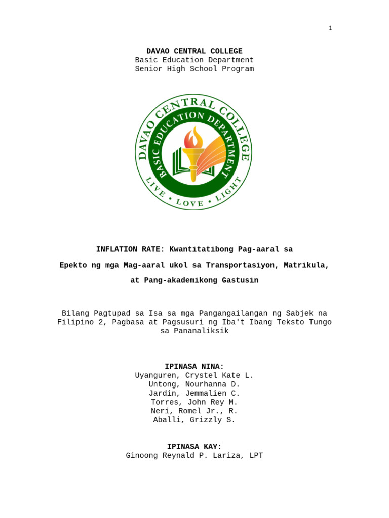 Group1 Pananaliksik Final | PDF