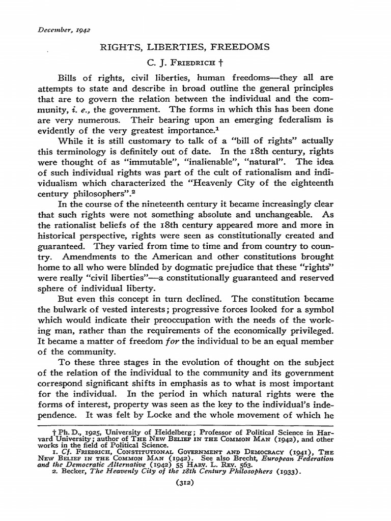 Rights Liberties Freedoms | PDF