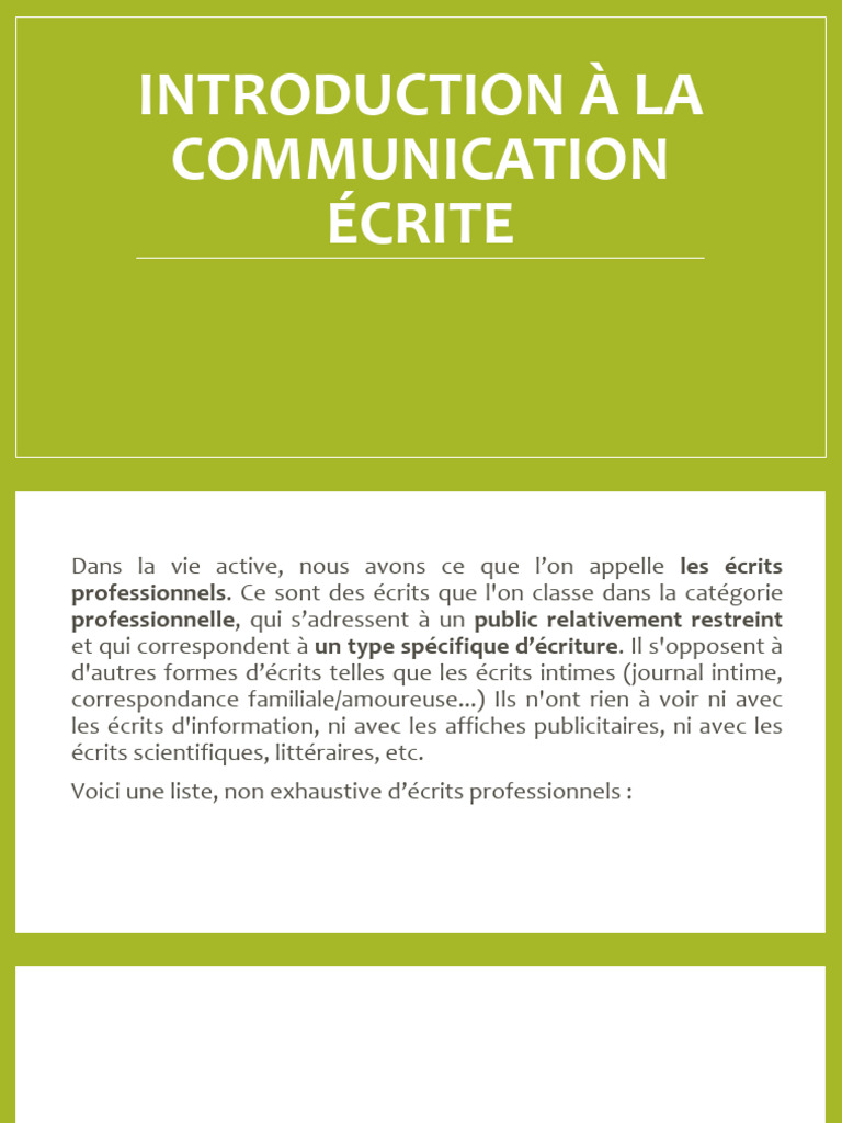 Introduction Ã La Communication Ã© Crite | PDF