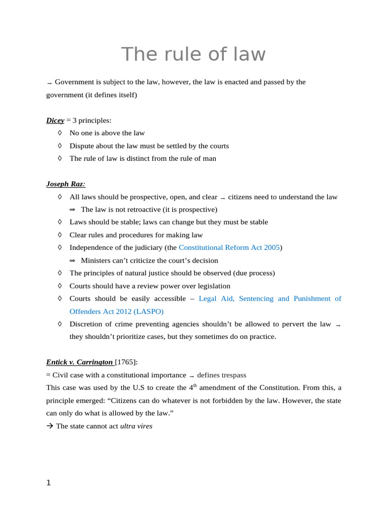 TD3 - The Rule of Law | PDF