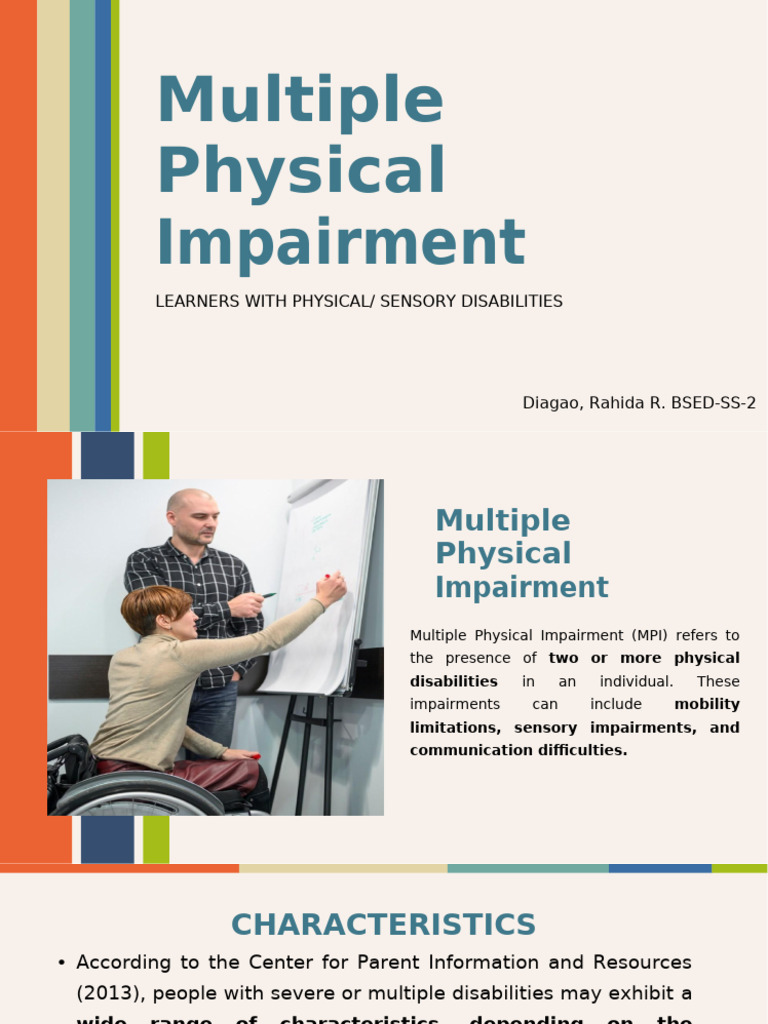 Multiple Physical Impairment MPI | PDF