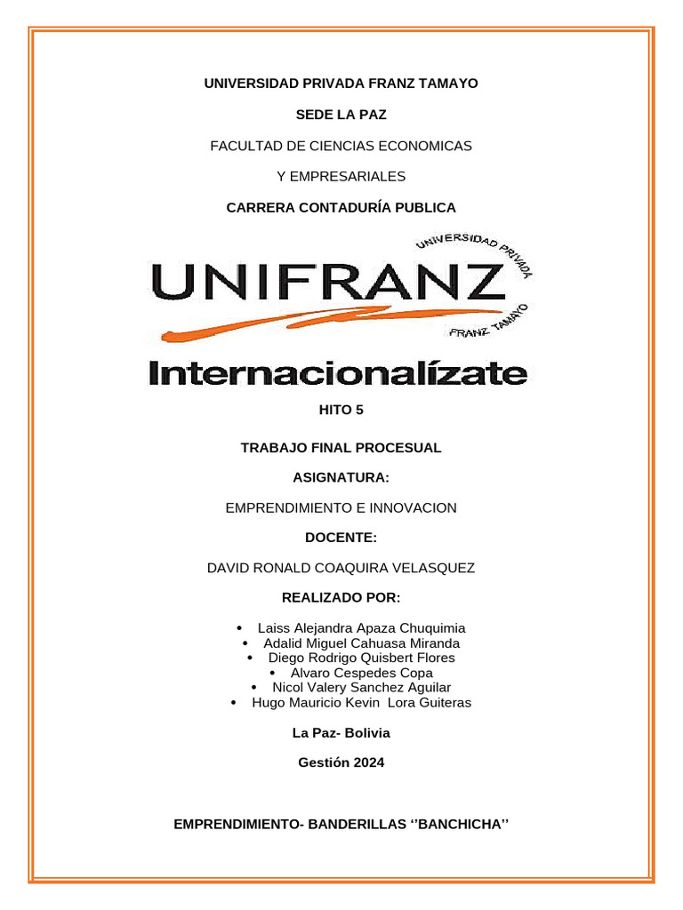 Hito 5 Informe Oficial | PDF