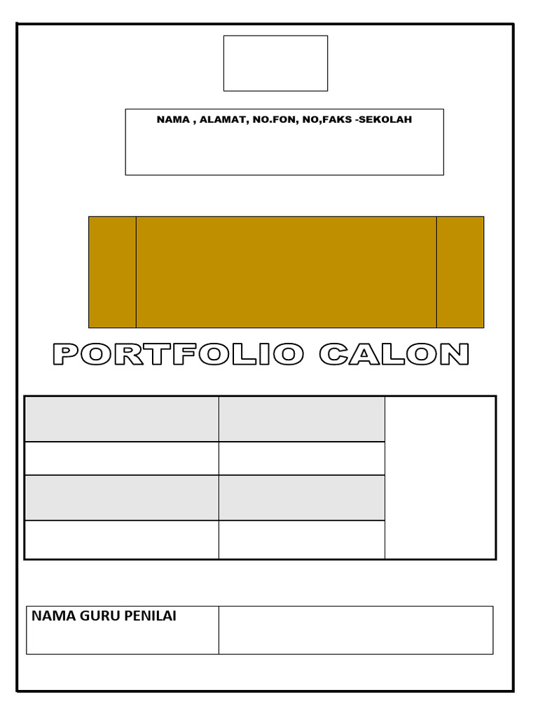 Contoh Portfolio Murid Lengkap | PDF