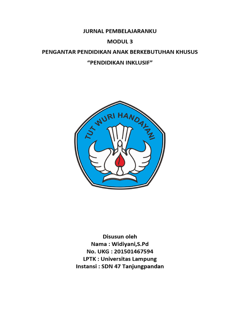 JURNAL PEMBELAJARANKU Pendidikan Inklusif | PDF