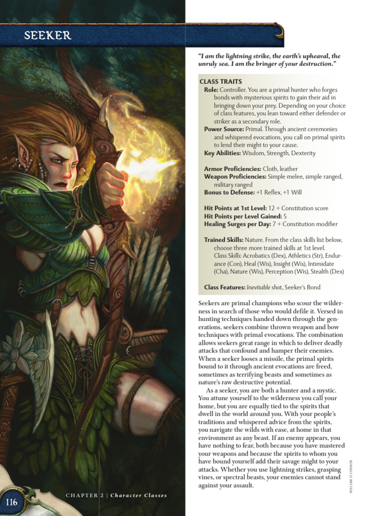 D&D 4th Edition: Seeker | PDF