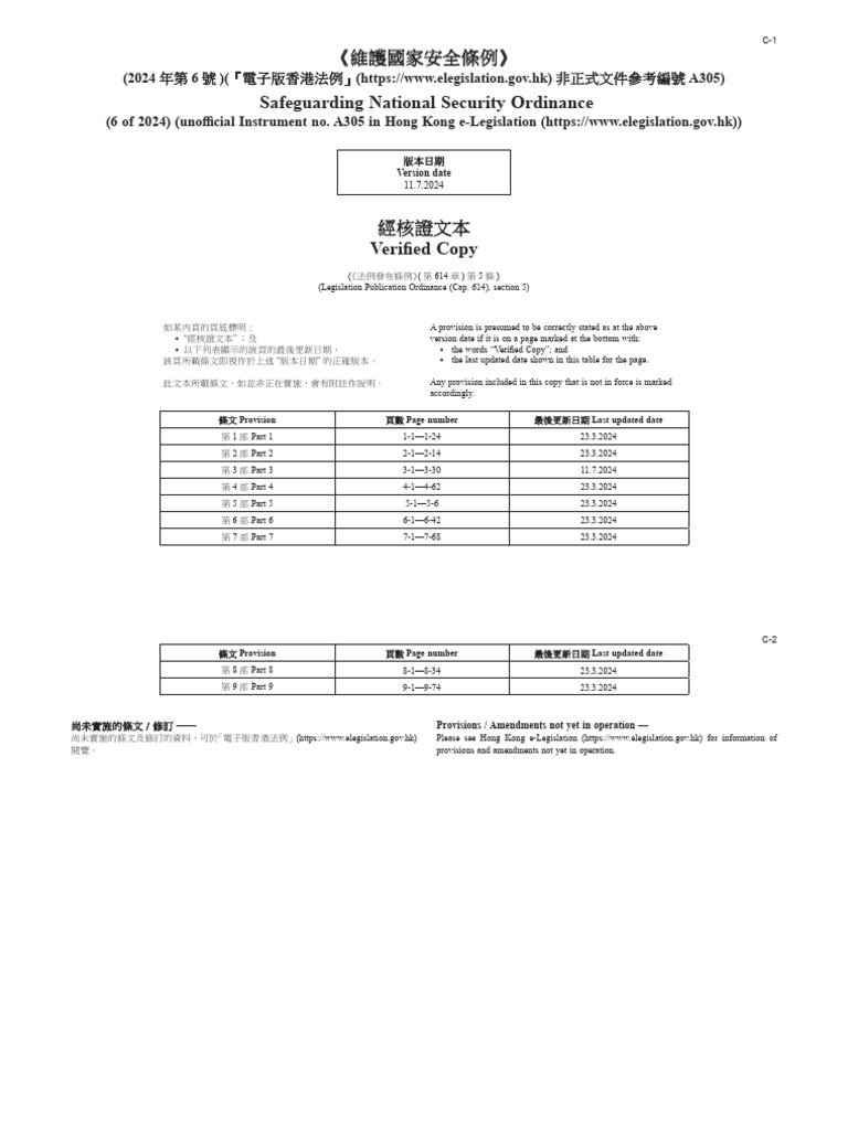 Instrument A305 Consolidated Version For The Whole Chapter (11!07!2024 ...