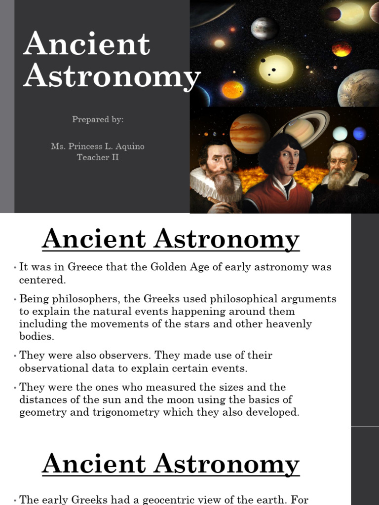 Ancient Astronomy | PDF