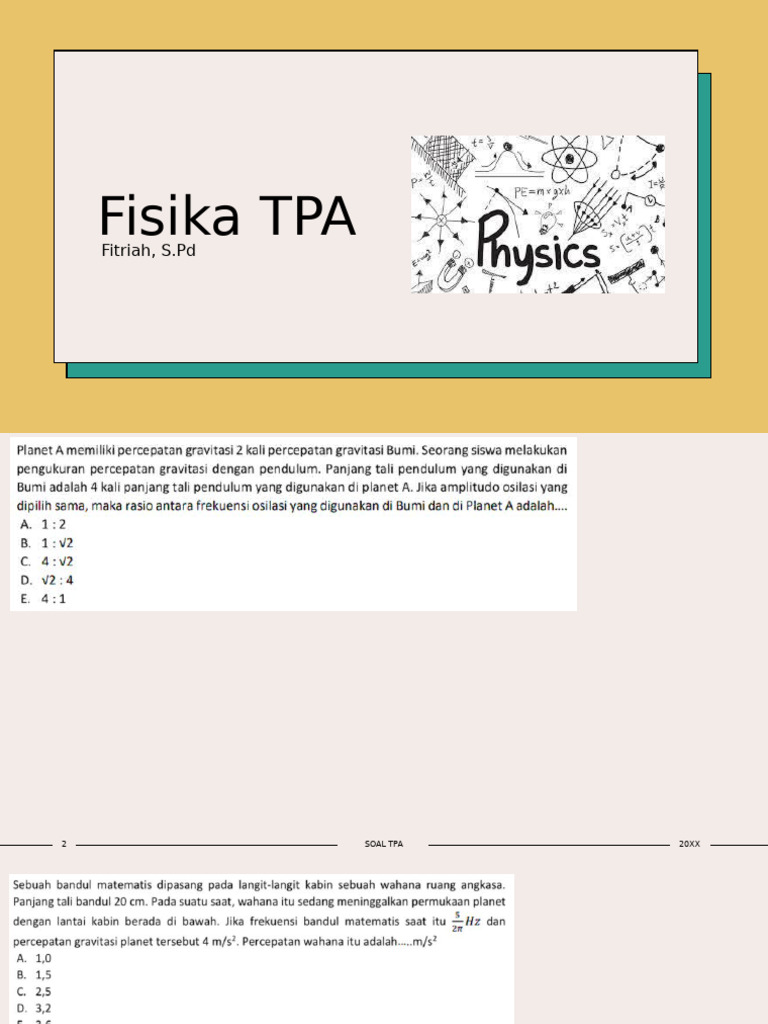 Fisika TPA | PDF
