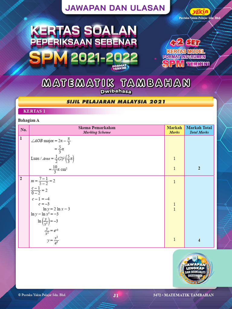 Jawapan Kertas Soalan Peperiksaan Sebenar SPM 2021 2022 | PDF