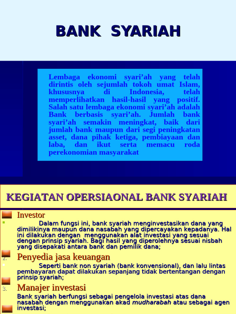 Bank Syariah, Riba | PDF
