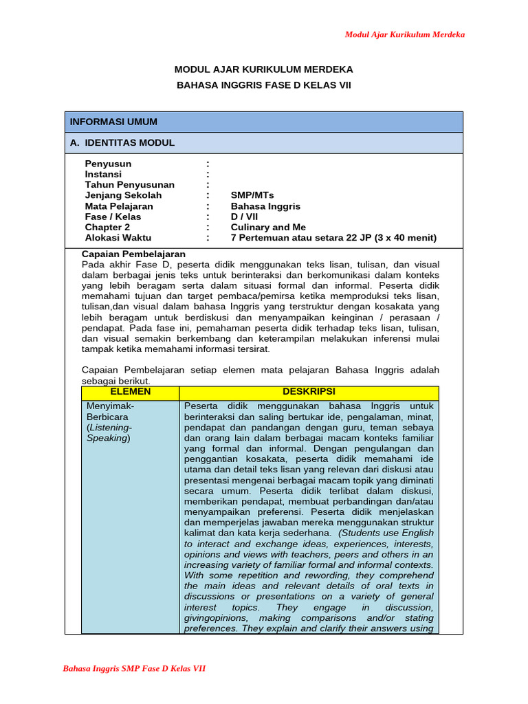 Modul Ajar BAB 2 | PDF