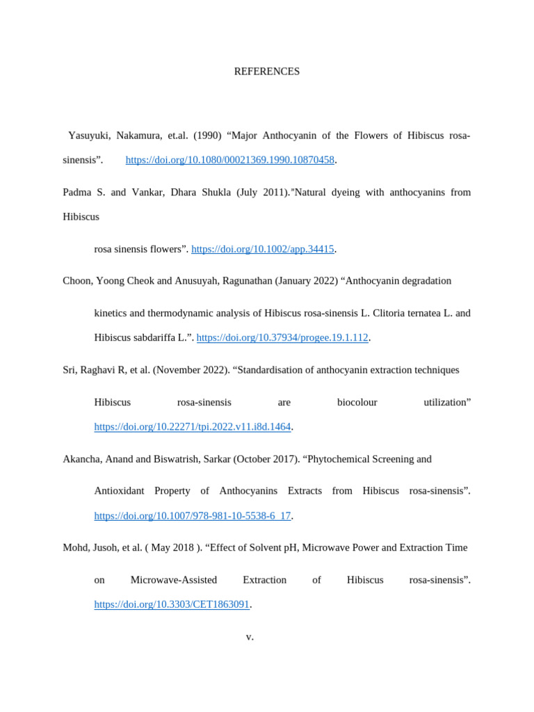 References Gumamela | PDF