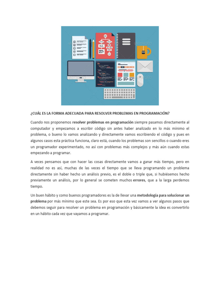 Resolver Problemas en Programación | PDF