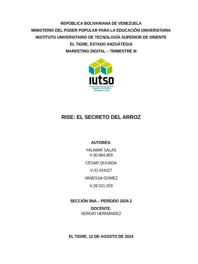 Portada Opcional Iutso | PDF