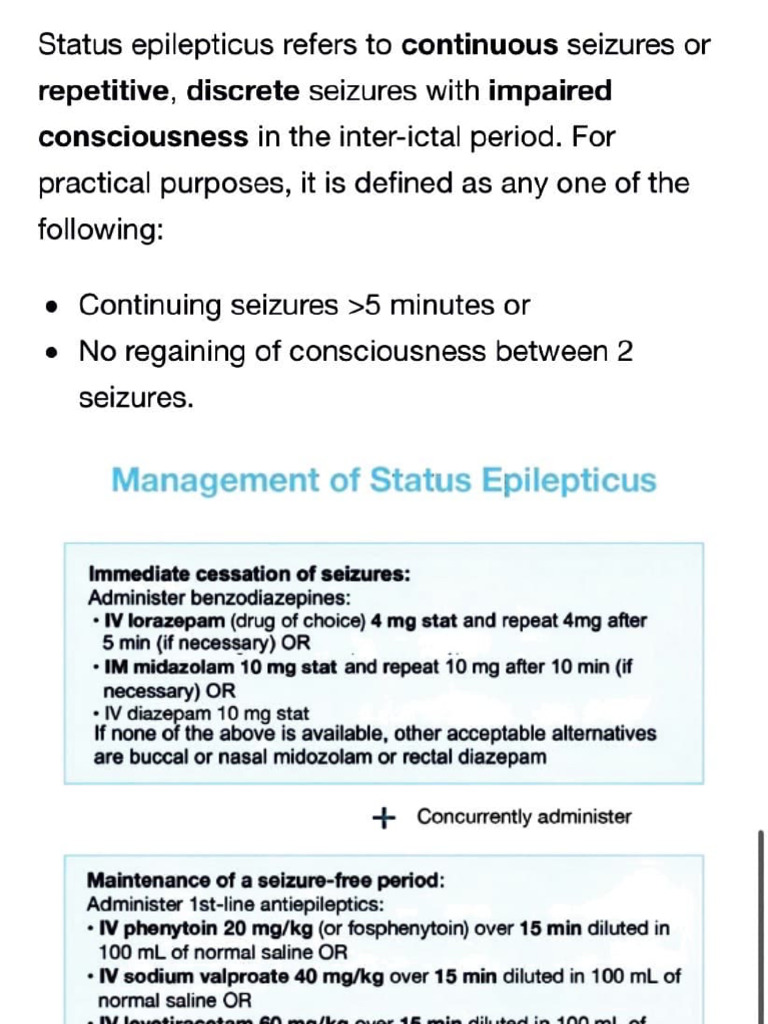 Status Epilepticus and Asthma | PDF