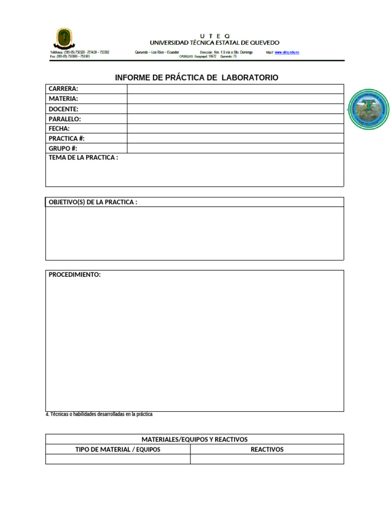 Formato de Informe de Practicas Bryan | PDF