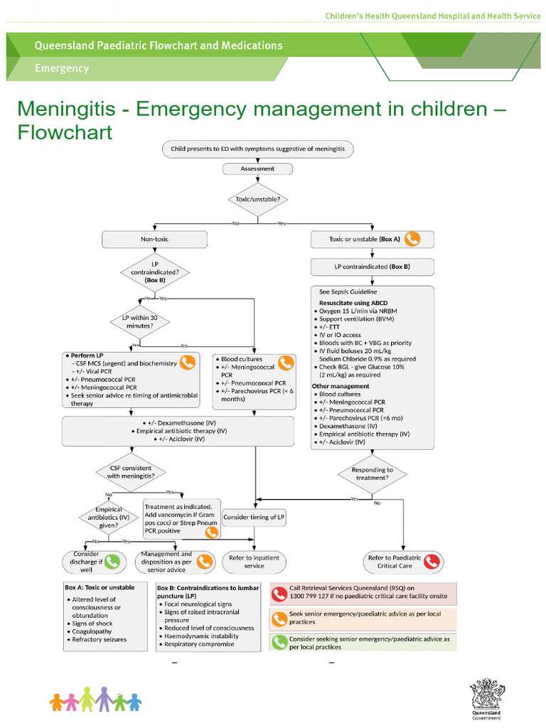 Meningitis Flowchart | PDF