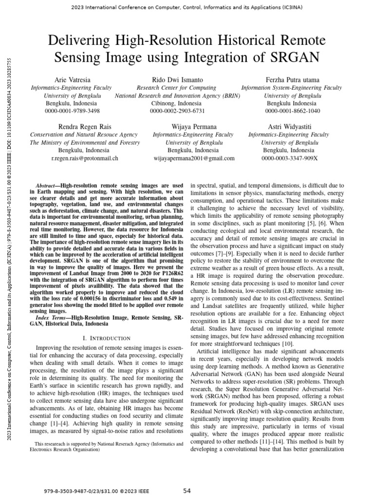 Delivering High-Resolution Historical Remote Sensing Image Using ...