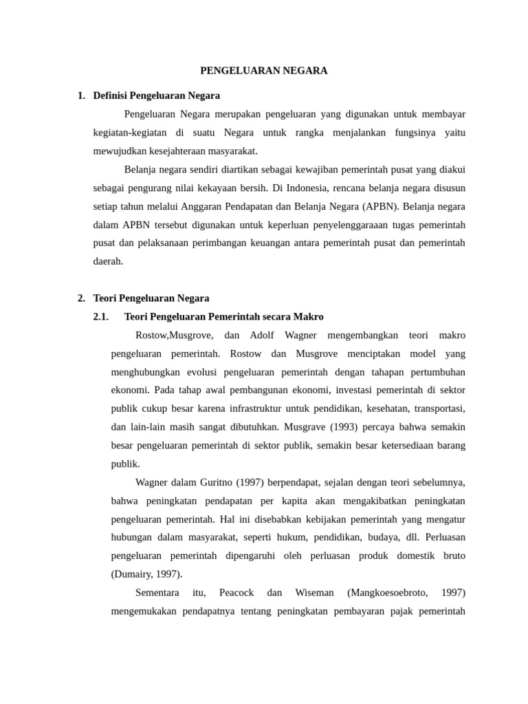 Papper Tugas SPKN - Pengeluaran Negara | PDF