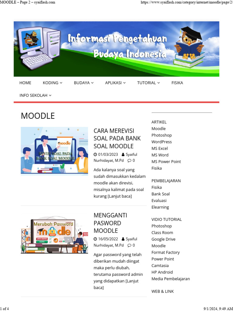 MOODLE - Page 2 | PDF