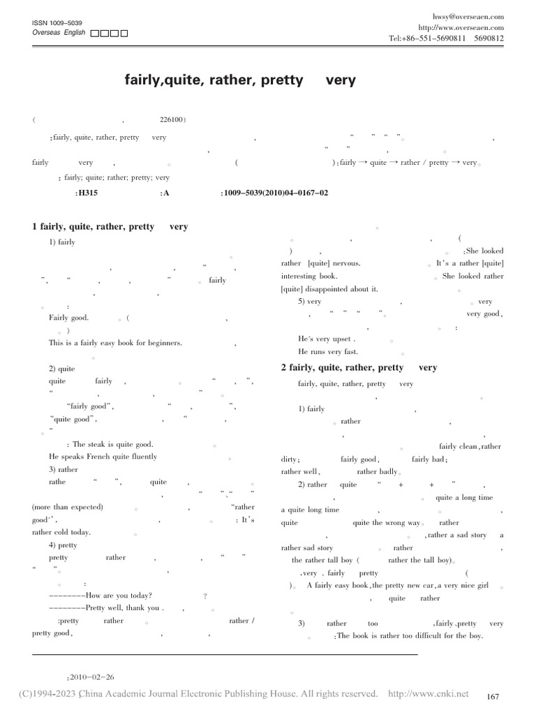 Degree Adverbs Usage Guide | PDF | Semantics | Interpretation (Philosophy)