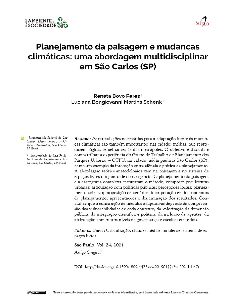 Artigo Tem Landscape and Urban Planning | PDF