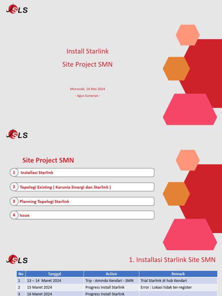 SLS SMN BSW Install Starlink | PDF | Computer Networking | Mobile ...