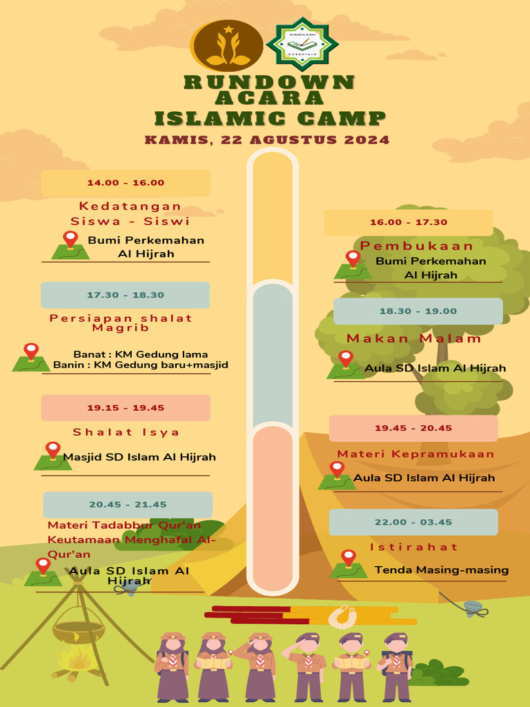 Rundown Acara Islamic Camp | PDF | Abrahamic Religions