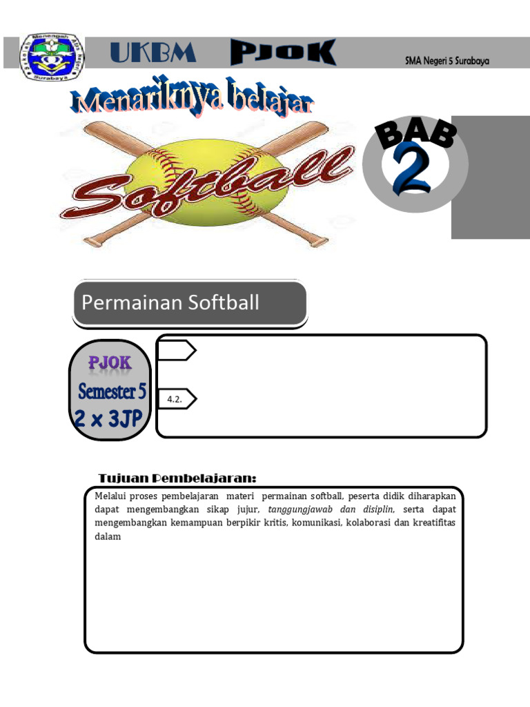F02. Keterampilan Gerak Permainan Softball | PDF