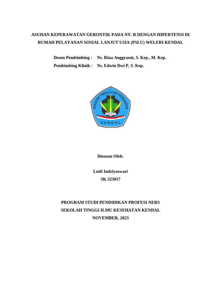 Askep Gerontik Stroke - Lutfi | PDF