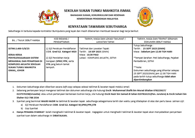 IKLAN SEBUTHARGA Kolam | PDF