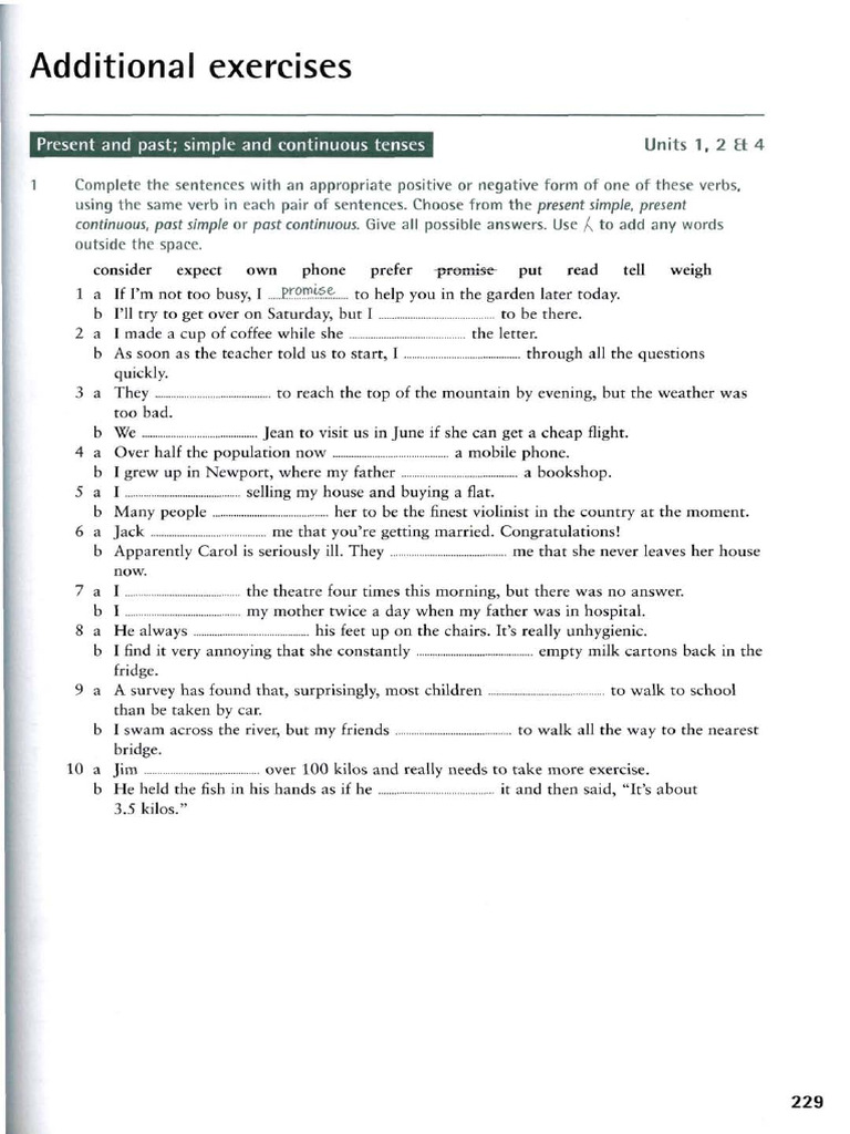 Advanced Grammar in Use - 2nd Edition - Additional Exercises | PDF