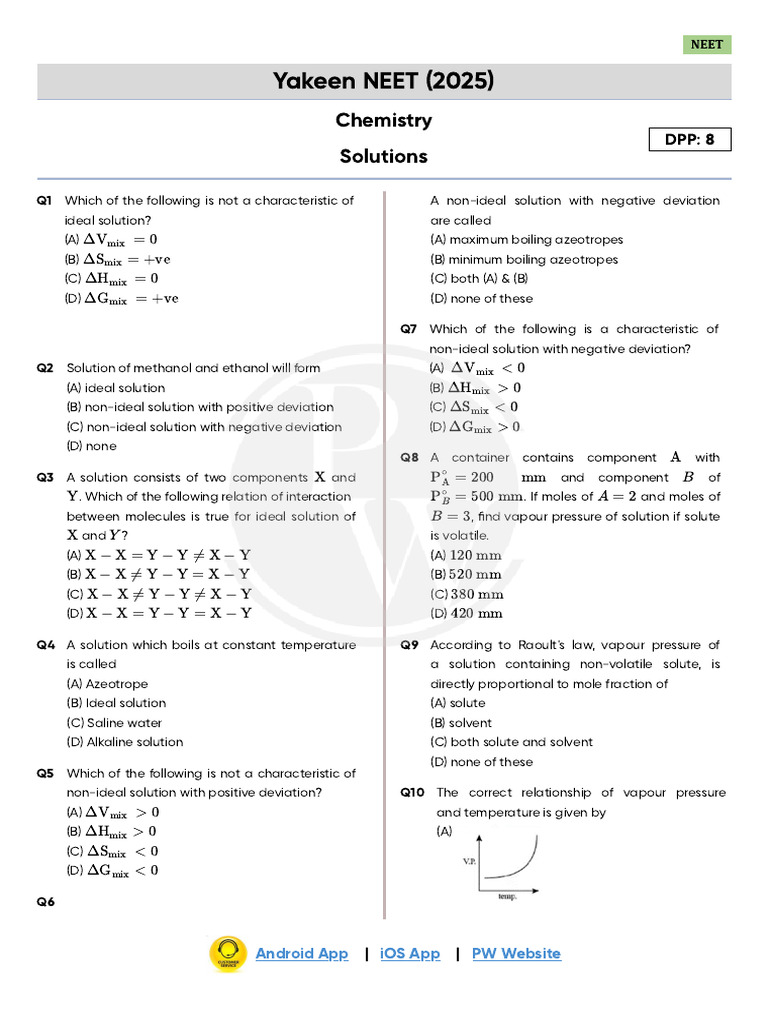 By Anand Solution DPP 08 of Lec 10 Yakeen NEET 2025 | PDF By Anand Solution DPP 08 of Lec 10 Yakeen NEET 2025 | PDF