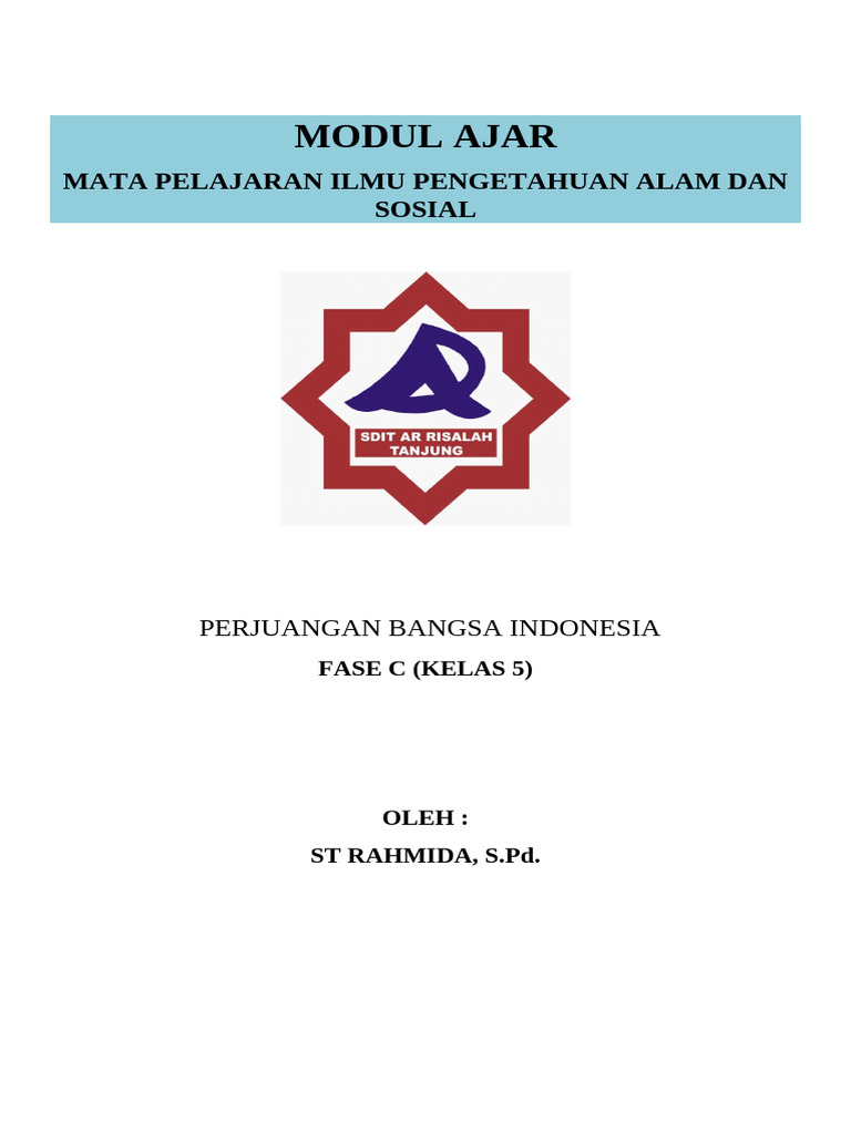 Cover Bab 11 Ipas Modul Ajar | PDF