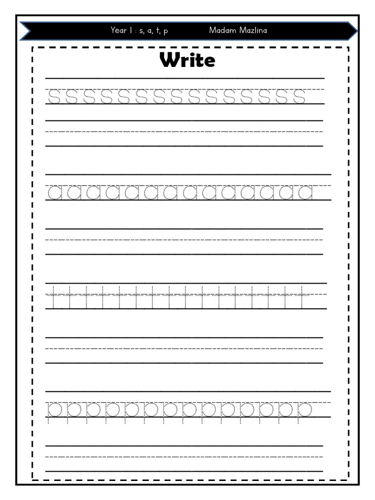 Satp Worksheet 4 | PDF