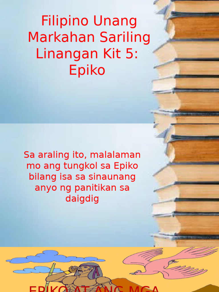 Filipino 10 (Epiko-Module 5 1ST Quarter) | PDF