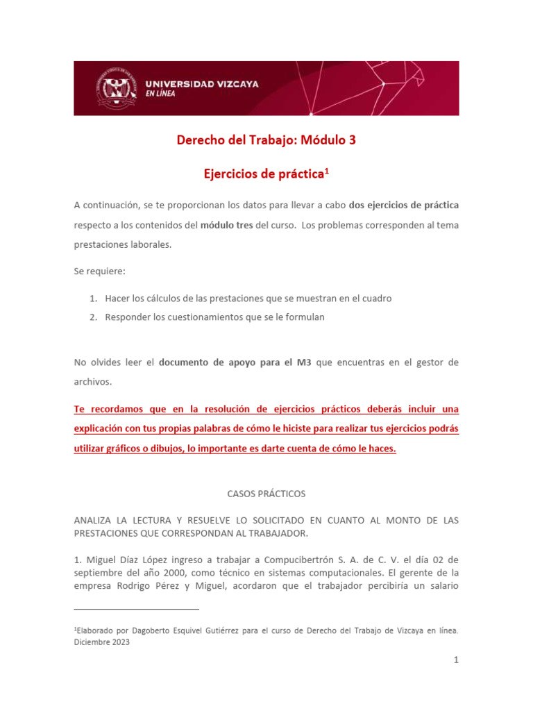 M3 - Ejercicios PR Cticos - LDB003 | PDF