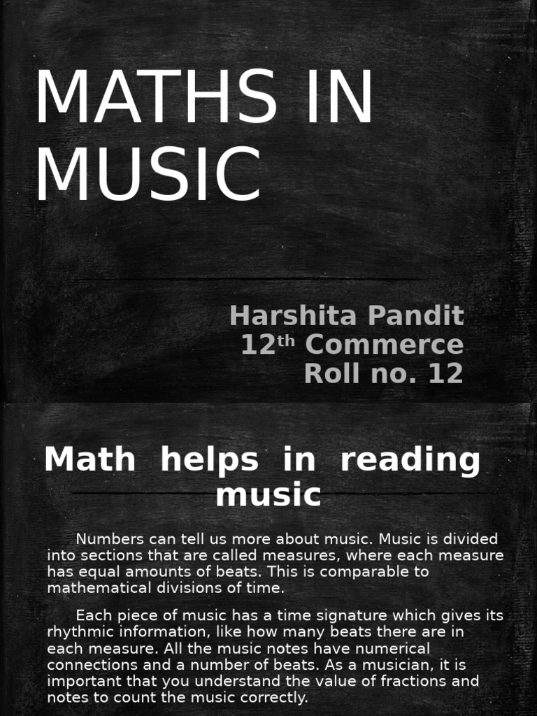 Math in Music | PDF