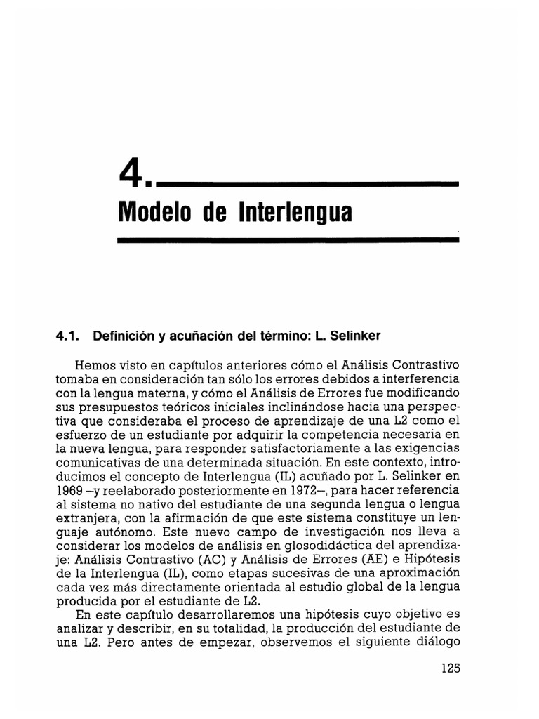 Modelo de Interlíngua | PDF