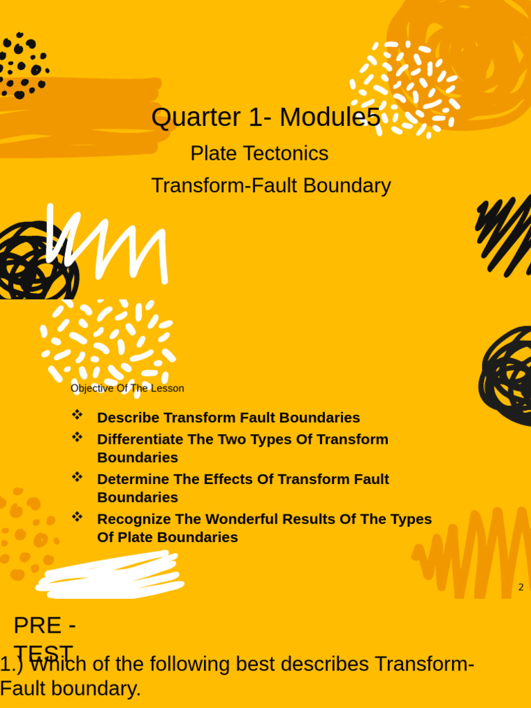 Module (5) Transform Fault Boundary | PDF